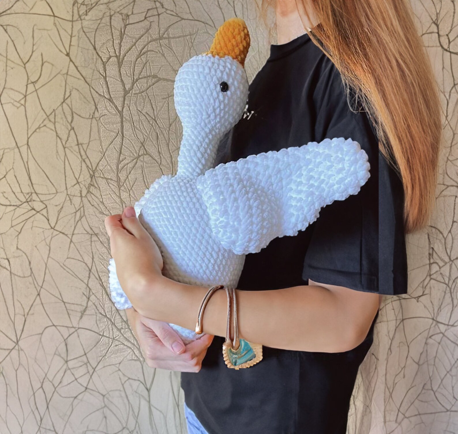 Goose Amigurumi Pattern, Hug Goose Crochet, Tutorial Plush Toy, Big Toy ...