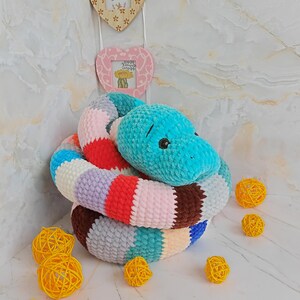 Amigurumi Snake Crochet Pattern, Big Animal Toy (PDF Pattern) - Etsy