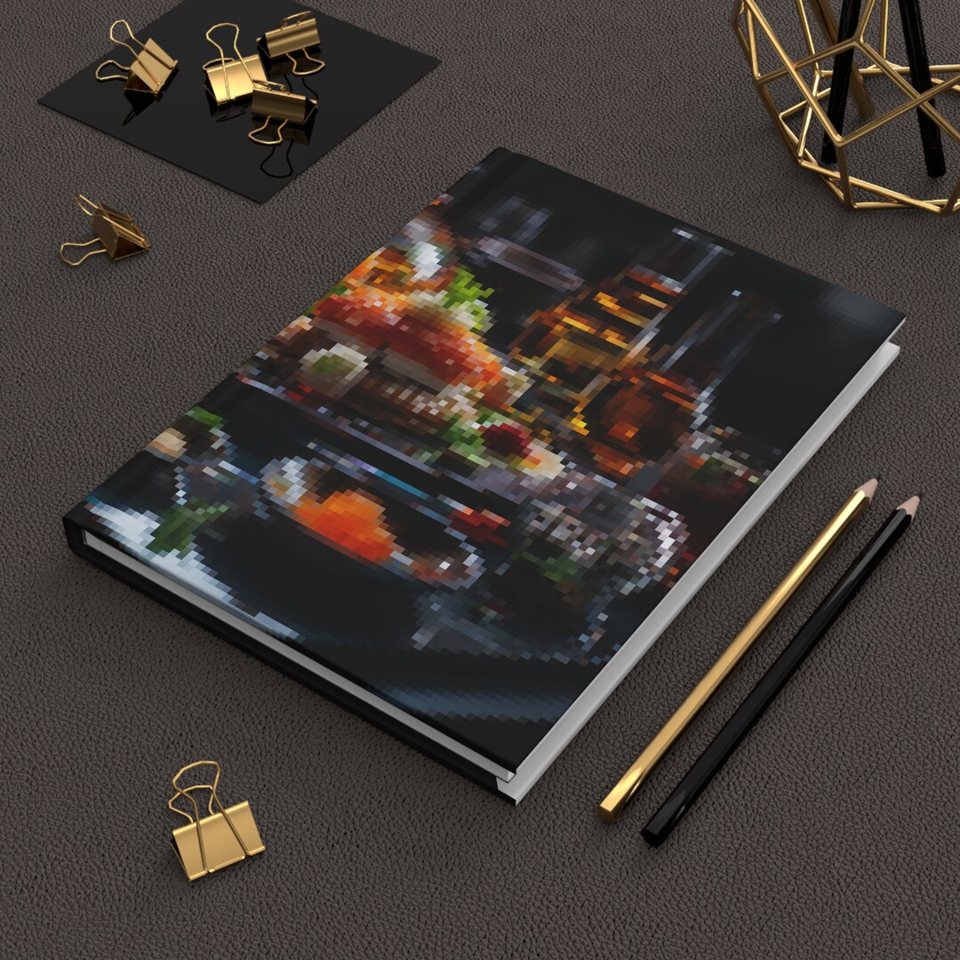 Culinary Pixels Blank Hardcover Cookbook, Blank Cookbook, Cookbook ...