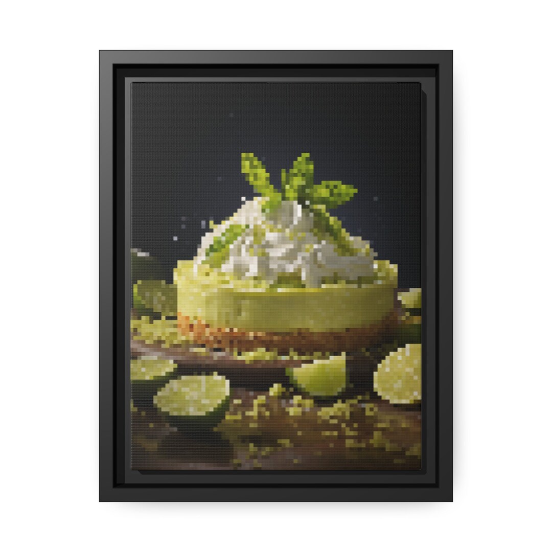 Key Lime Pi Pixel Art Canvas, Retro Art, Pixel Art, 16 Bit, Aesthetic ...