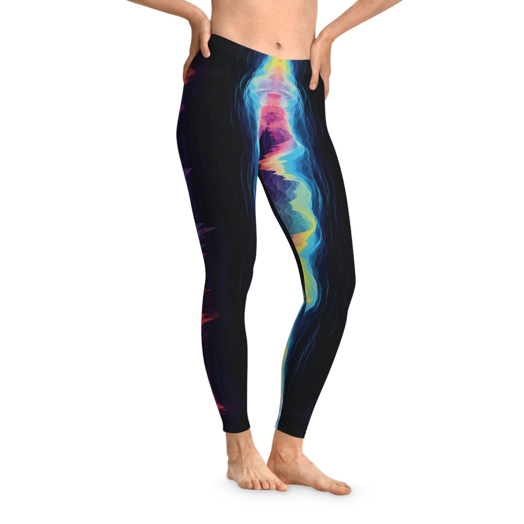 Nebula Whisper Leggings, Rave Clothing, Yoga Pants, Psychedelic, EDM ...