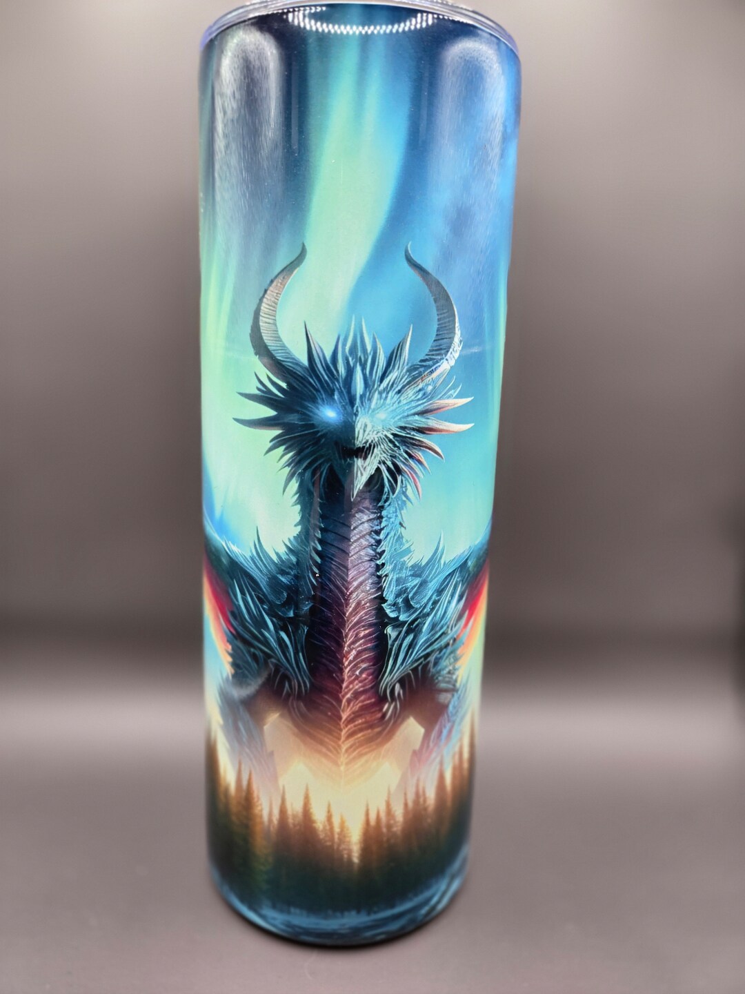 Insulated 20 Oz. Blue Dragon Tumbler for Cold or Hot Beverages With Lid ...