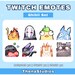 Cute Ghibli Inspired Emotes for Twitch, Discord, Youtube | Spirited ...
