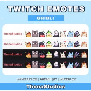 25 Ghibli Inspired Emotes for Twitch, Discord, Youtube | Spirited Away ...