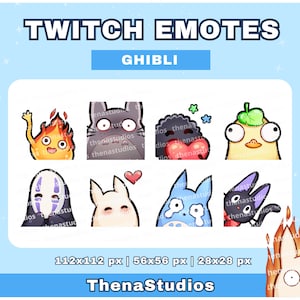 25 Ghibli Inspired Emotes for Twitch, Discord, Youtube | Spirited Away ...