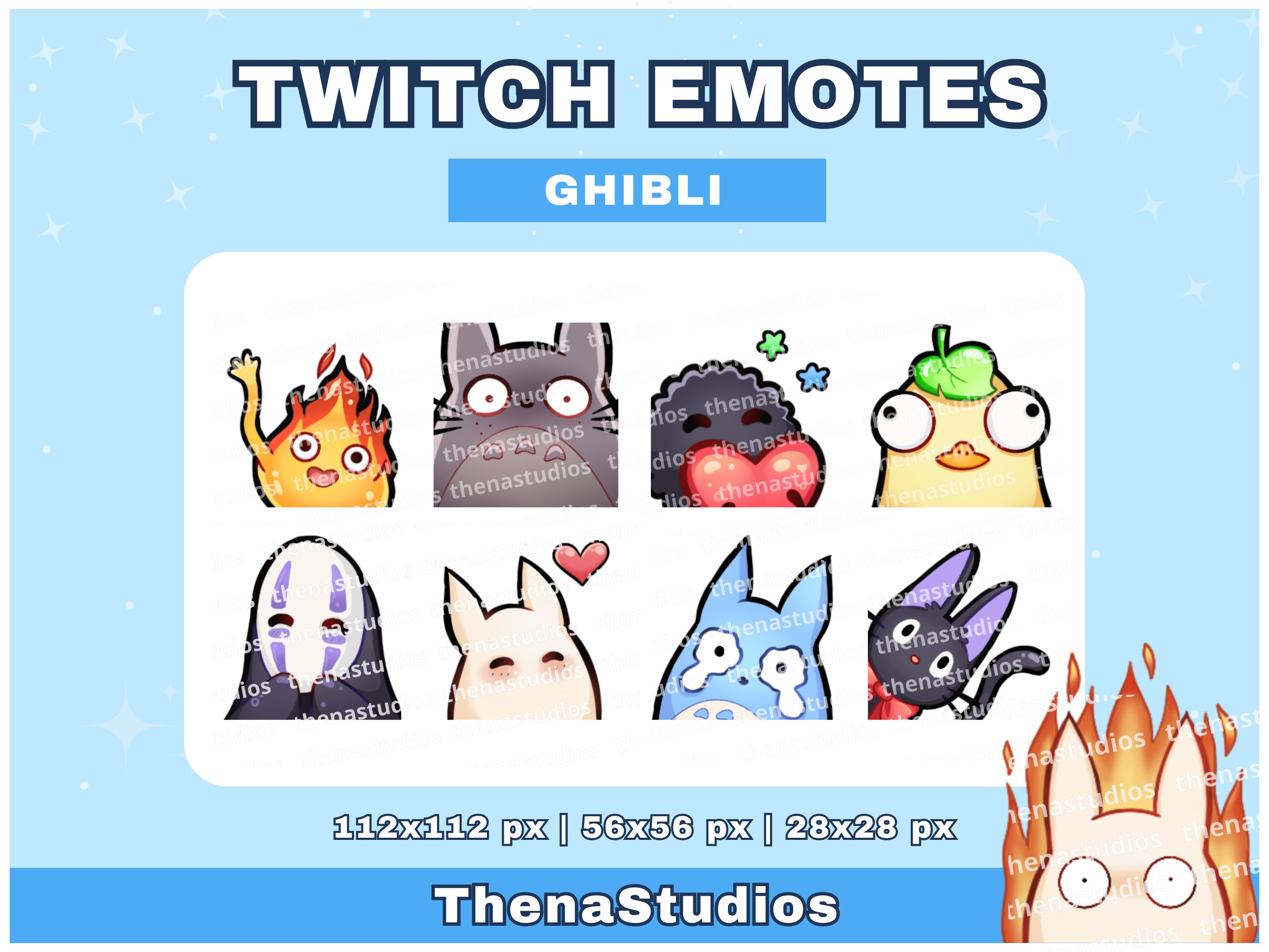 25 Ghibli Inspired Emotes for Twitch, Discord, Youtube | Spirited Away ...
