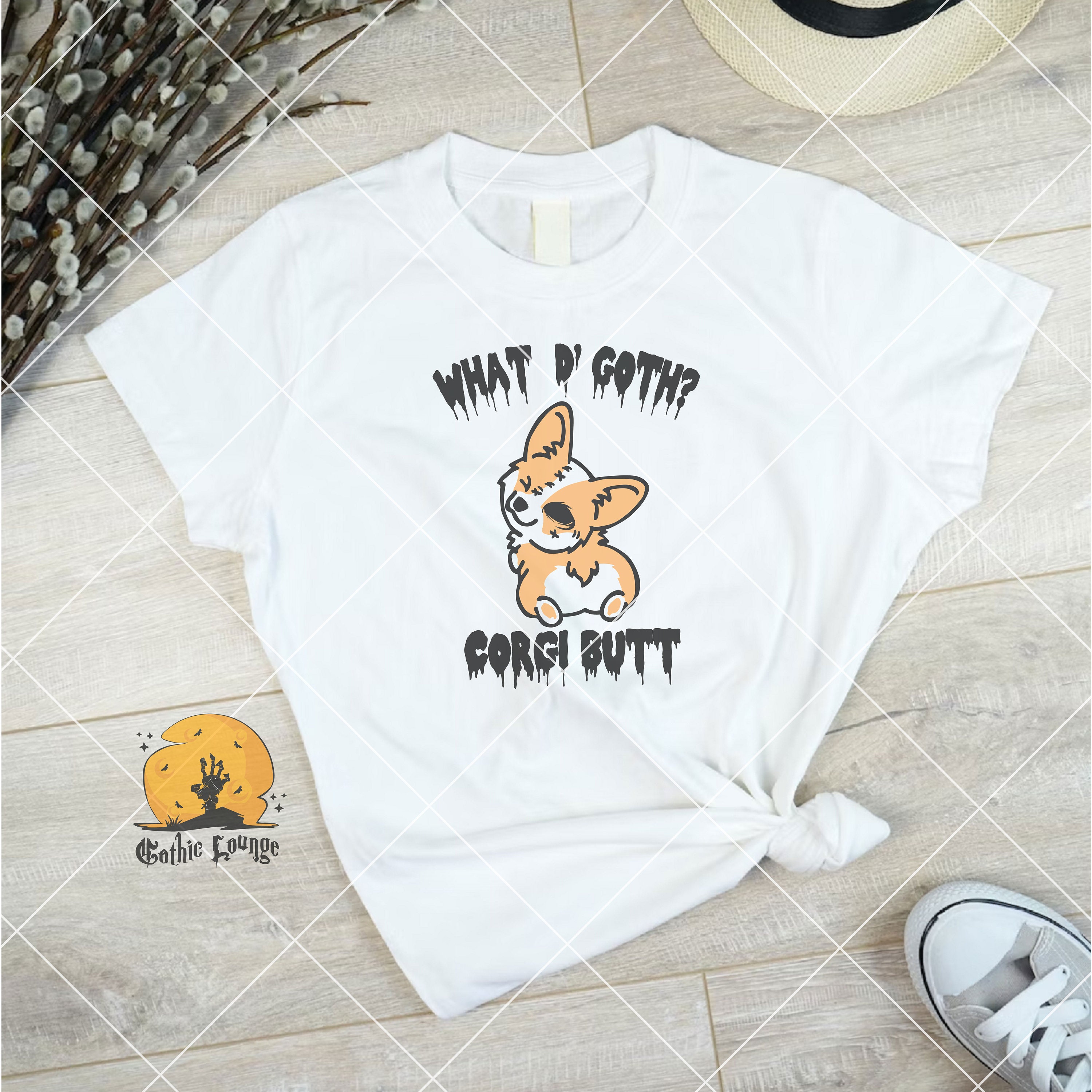 Corgi Goth | Corgi Butt Svg | Corgi Svg | Cute Corgi Svg | Gothic Corgi ...