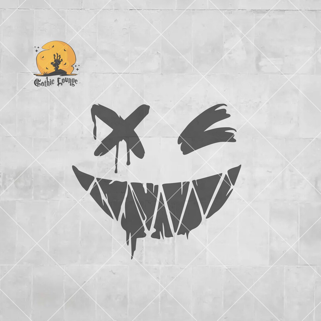 Evil Smile | Evil Grin Svg | Creepy Smile Svg | Smile Vector | Evil Svg ...