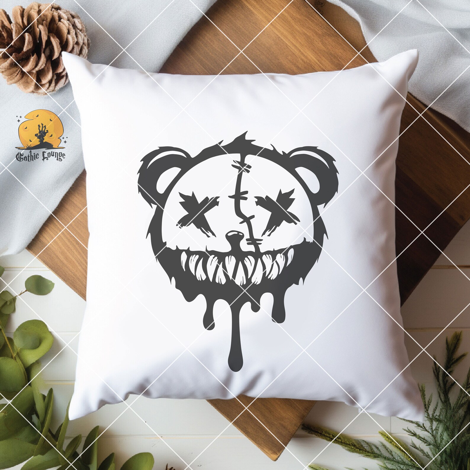 Dripping Evil Teddy Bear SVG: Cricut Vector Cut File - Etsy