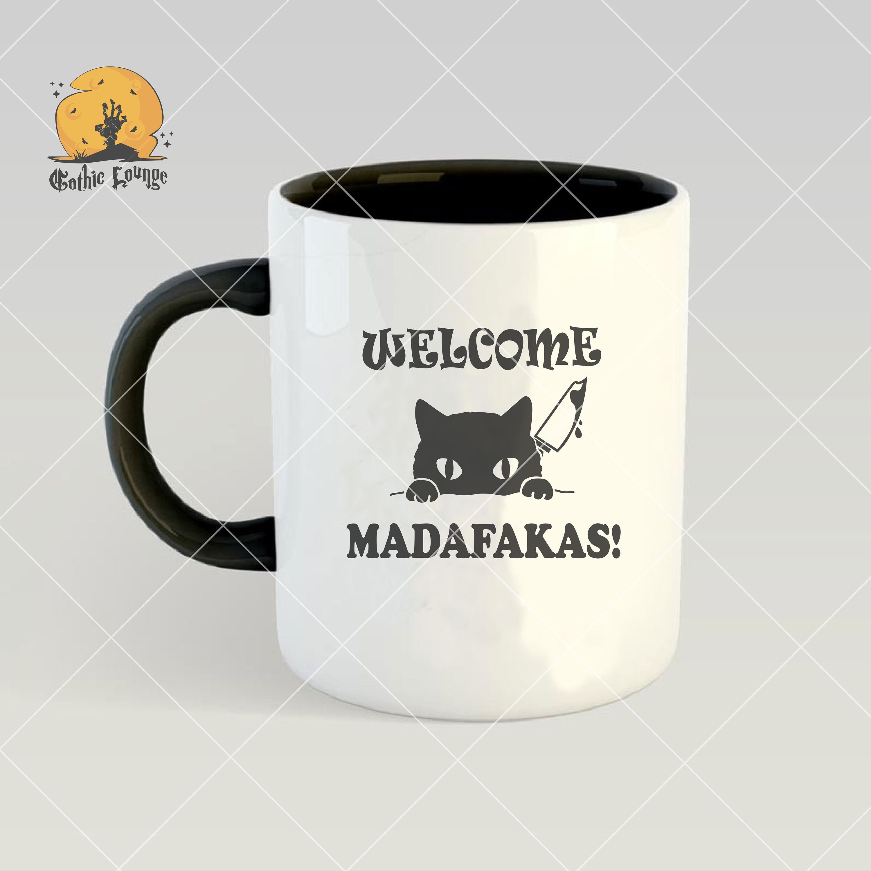 Welcome Madafakas Cat Svg Black Cat Svg Cat Vector Killer Cat Svg Cat ...