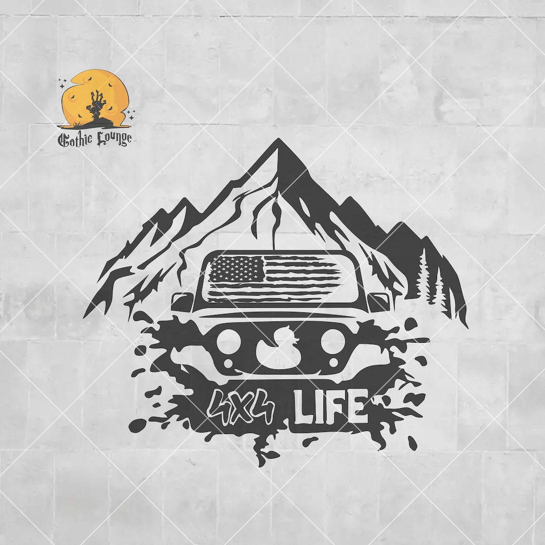 4x4 Life Offroad SVG: US Flag Vehicle Printable (digital File) - Etsy ...