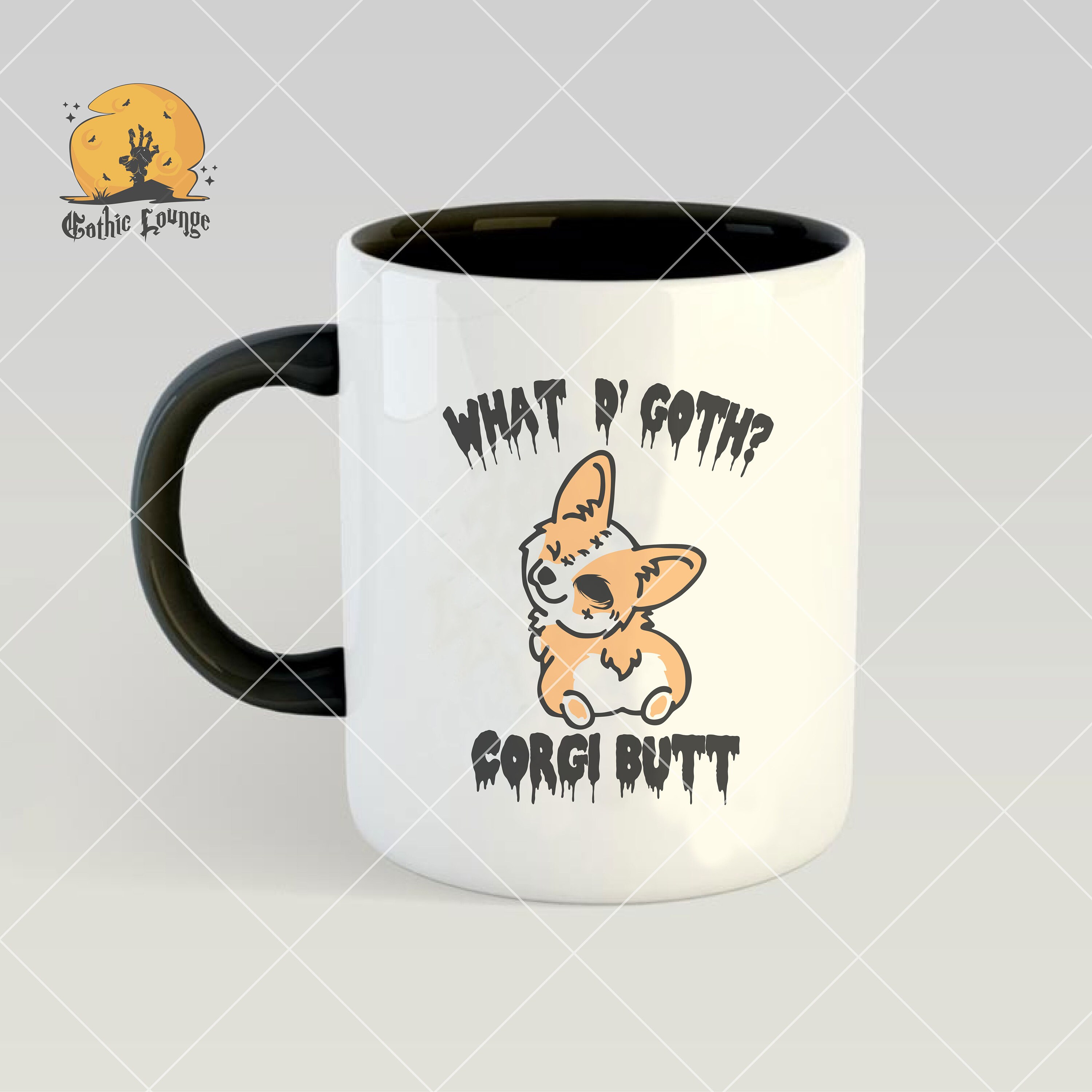 Corgi Goth Corgi Butt Svg Corgi Svg Cute Corgi Svg - Etsy