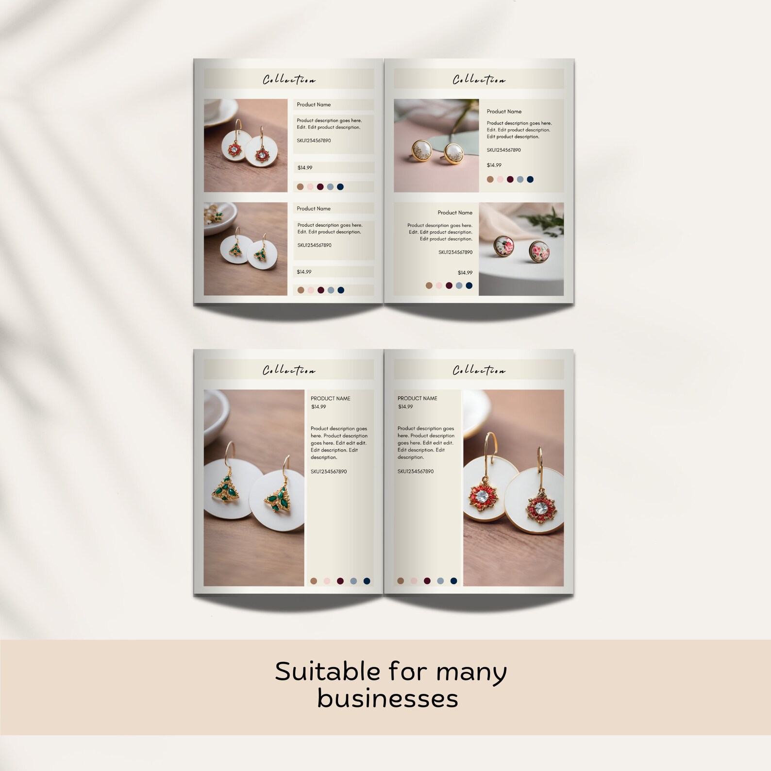 Catalogue Template, Product Line Sheet, Brand Brochure, Product Price ...
