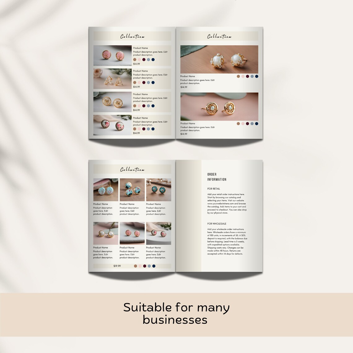 Catalogue Template, Product Line Sheet, Brand Brochure, Product Price ...