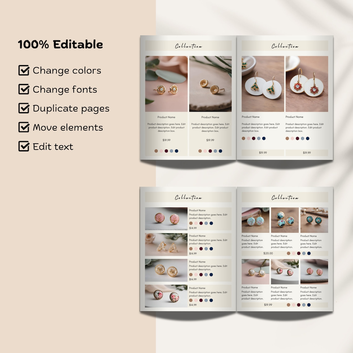 Catalogue Template, Product Line Sheet, Brand Brochure, Product Price ...