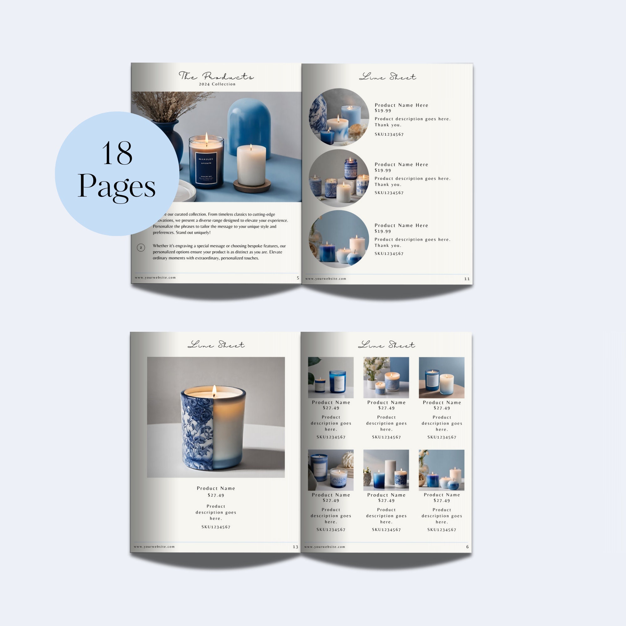 Product Catalogue Template, Line Sheet Design, Pricing Guide Catalog ...
