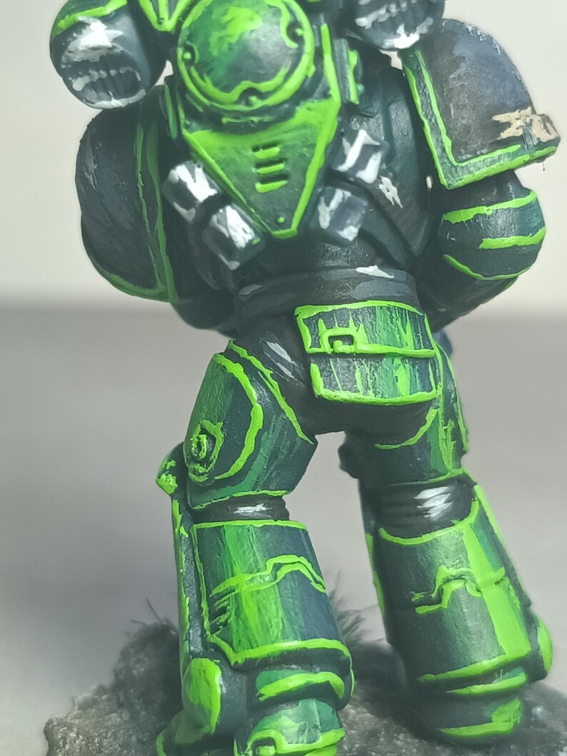 Warhammer 40k Salamanders Primaris Intercessor. Assembled and Painted ...