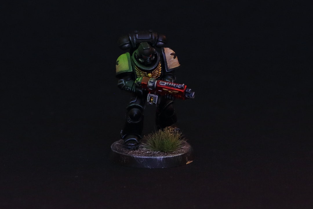 Warhammer 40K, Black Templar Primaris Intercessor. Assembled and ...