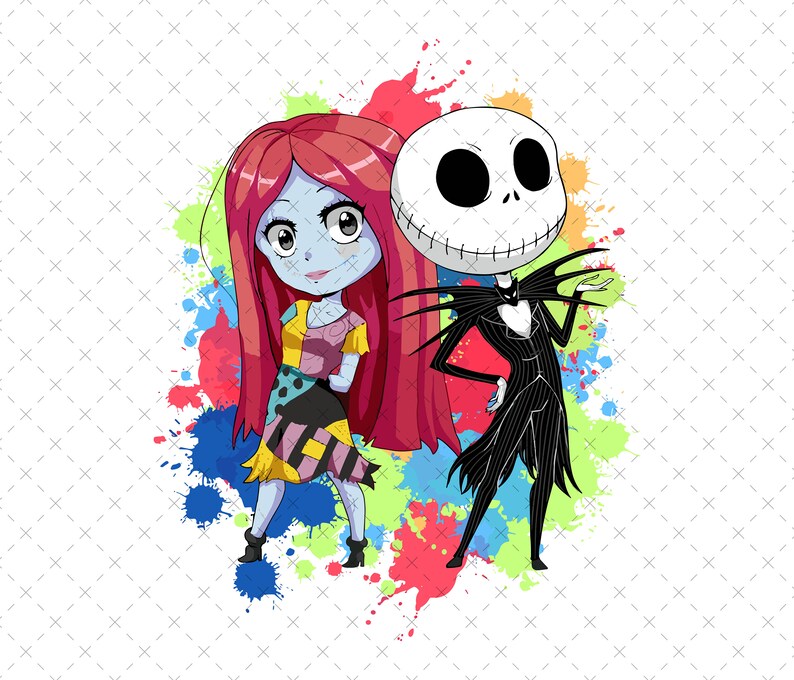 Jack and Sally Png, Jack and Sally Svg, Jack Png, Sally Png, Nightmare ...