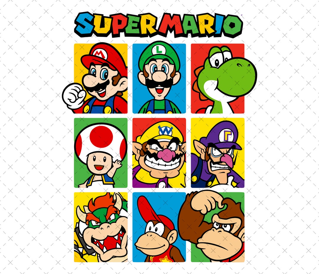 Super Mario Made Png, Super Mario Clipart, Printable Mario Png, Digital ...