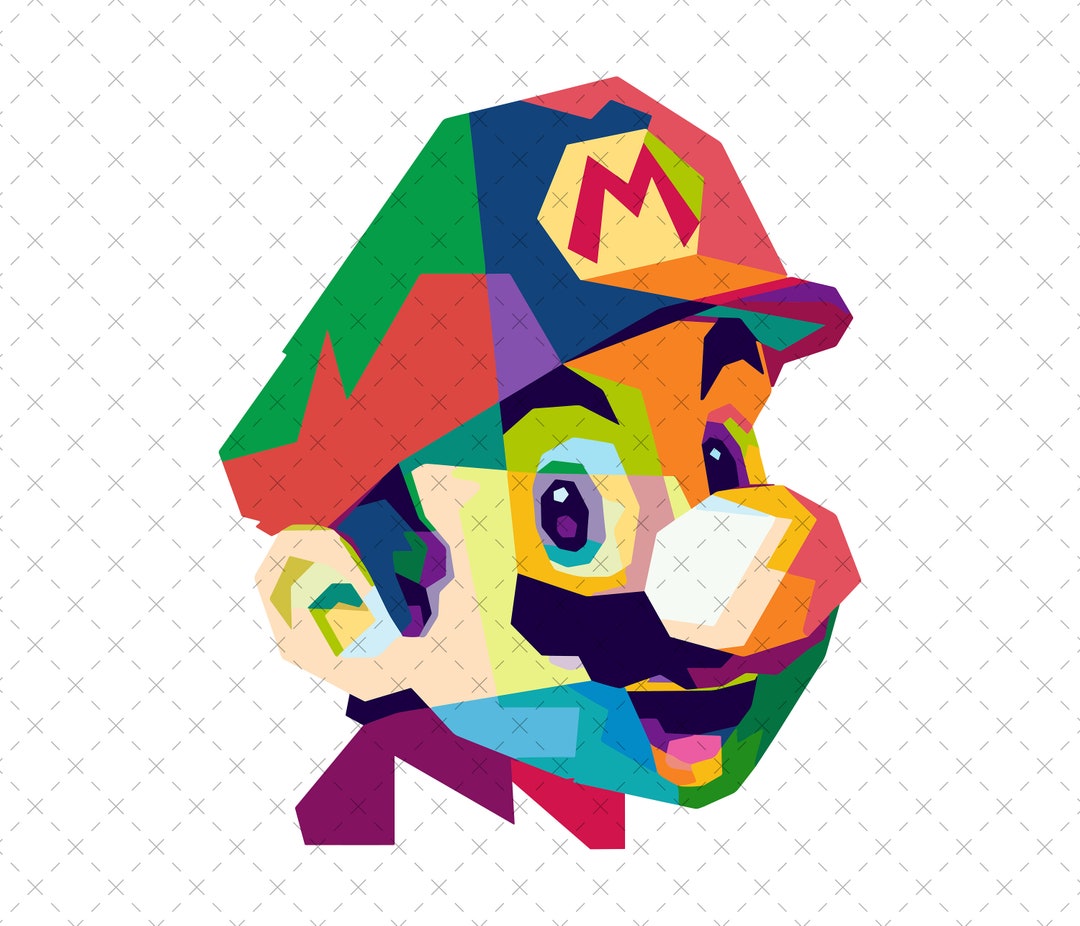 Buy Mario Png Svg , Pixel Mario Png Svg, Design for Shirt, Super Mario ...
