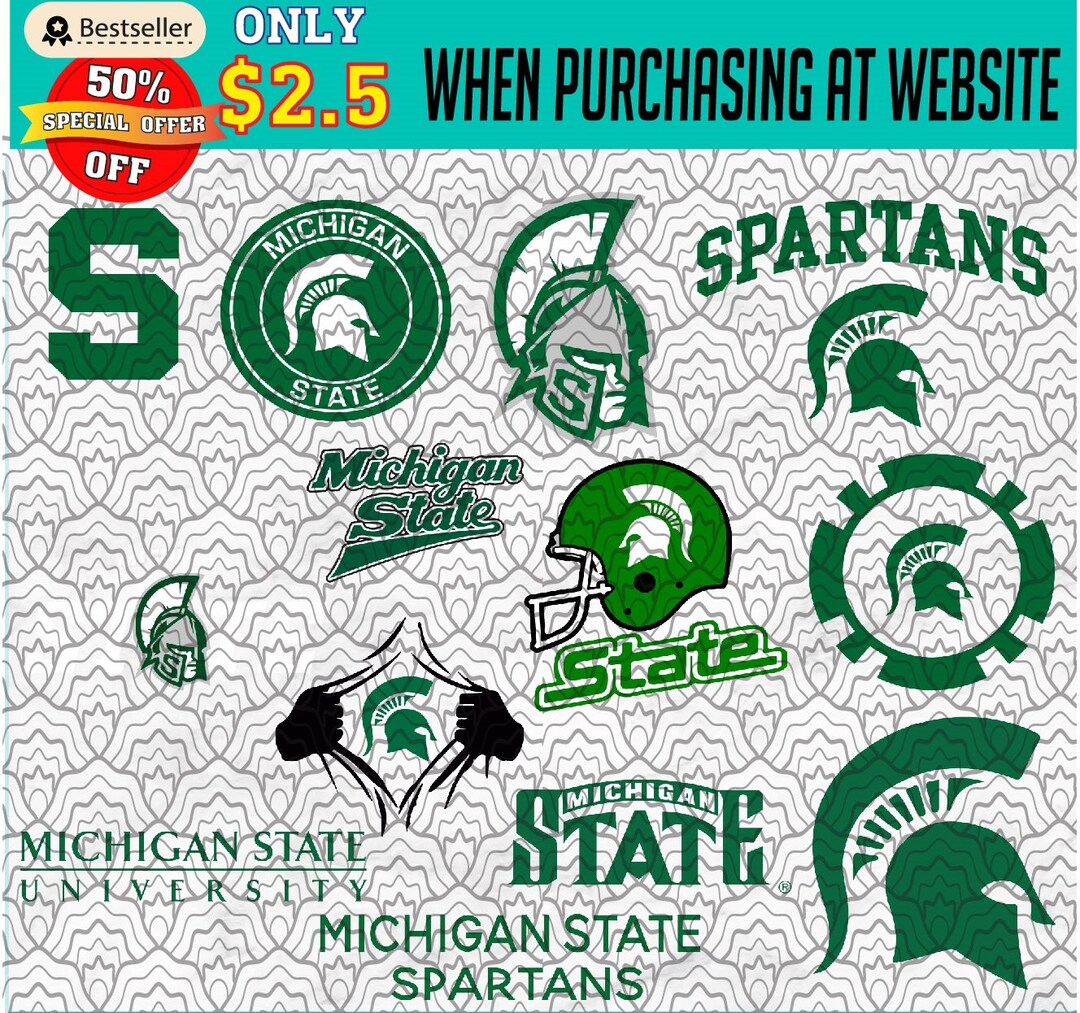 M-ichigan State Svgmichigan State Logo Svg N-C-A-A Teams - Etsy