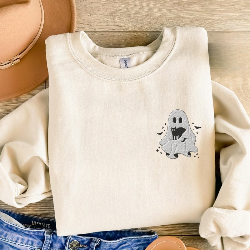 Women Ghost Sweatshirt - Etsy