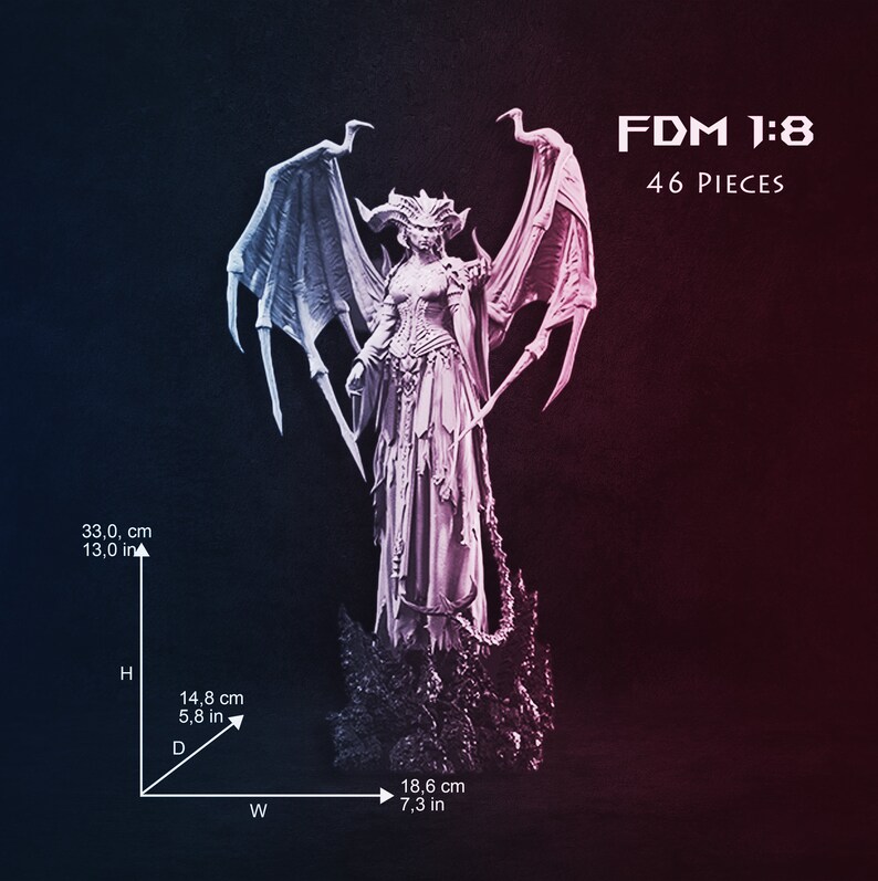 Diablo Lilith 3D Model STL File Diablo Lilith 3D Print Files - Etsy ...