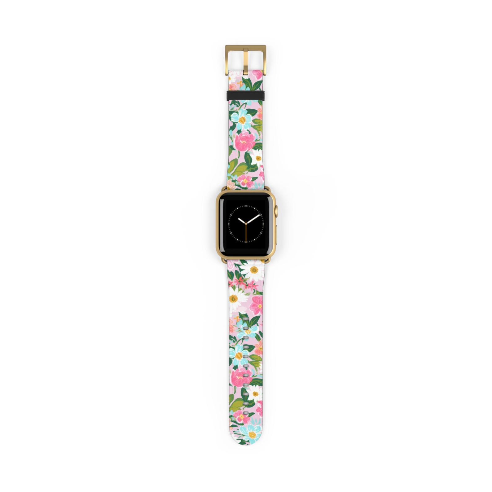 Apple Watch Band Featuring a Floral Meadow Design - Stylish and Chic ...