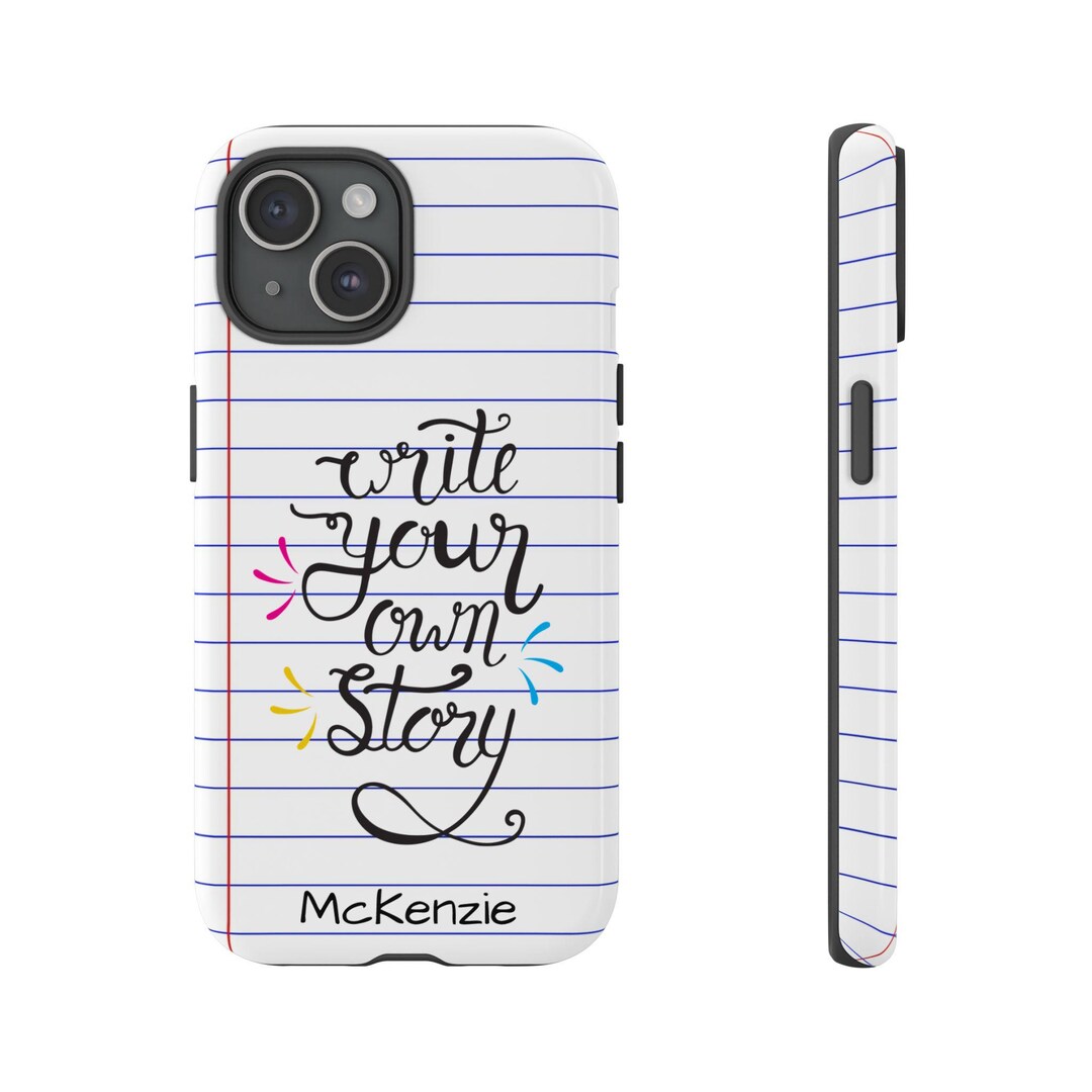 Personalized "write Your Own Story" Notebook Phone Case, Customize Name ...