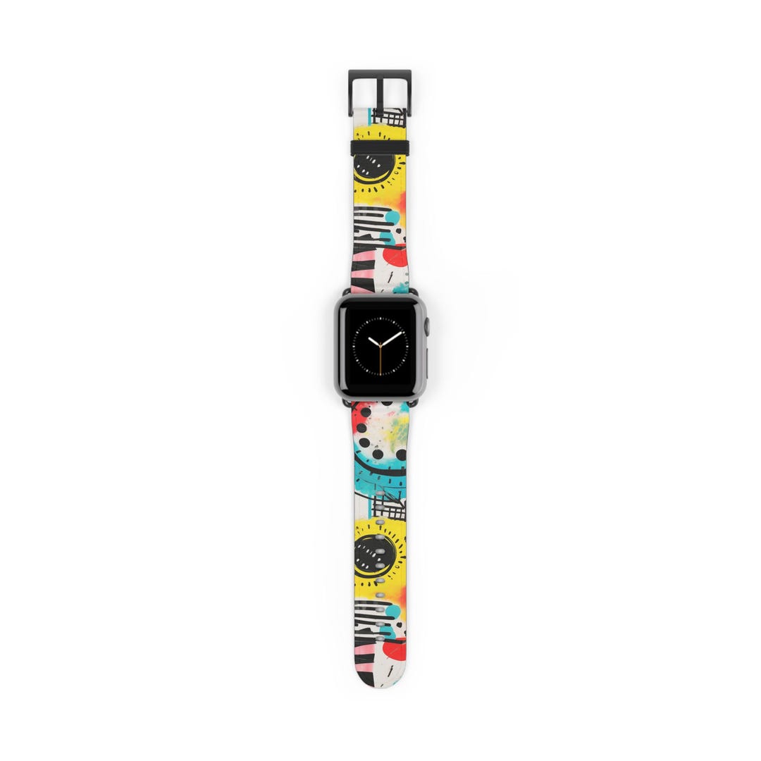 Apple Watch Band, Graffiti Street Art, Urban Design Wristband, Bracelet ...