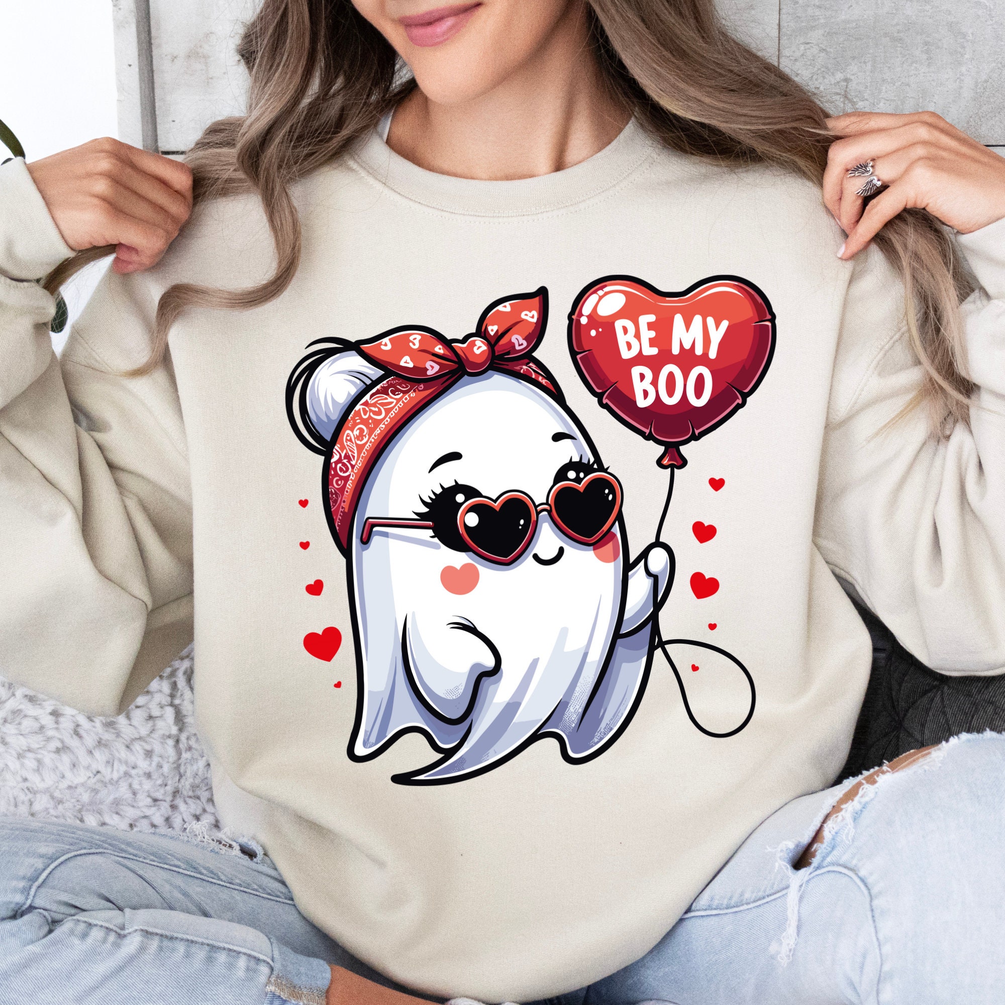 Be My Boo Png, Valentines Ghost Png, Ghost With Balloon, Pastel ...