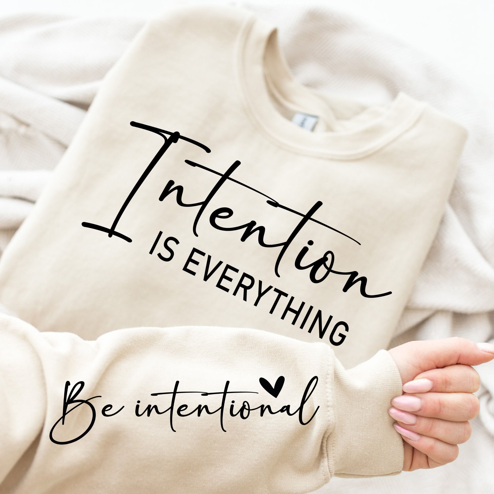 Intention is Everything SVG PNG, Boho Self Love Svg, Motivational ...