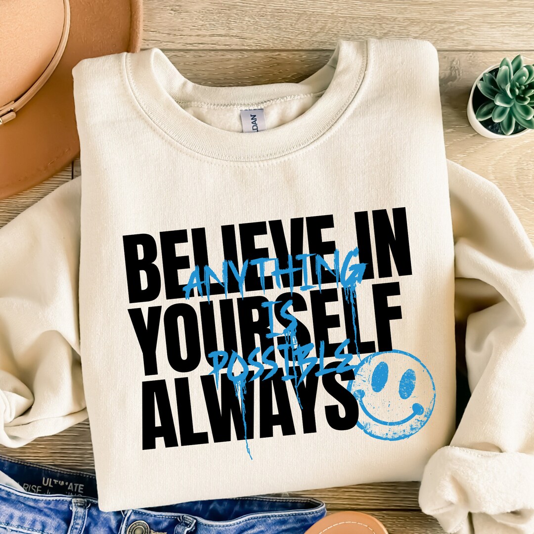 Believe in Yourself SVG PNG, Boho Self Love Svg, Retro Motivational ...