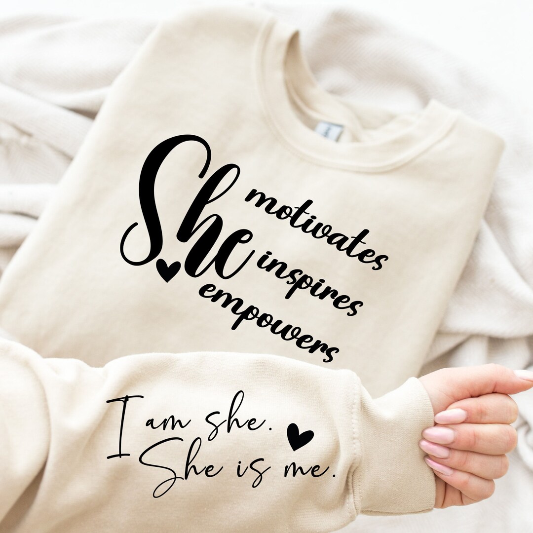 Women Empowerment Svg Png, She is Me, I Am She Svg, Woman Affirmation ...