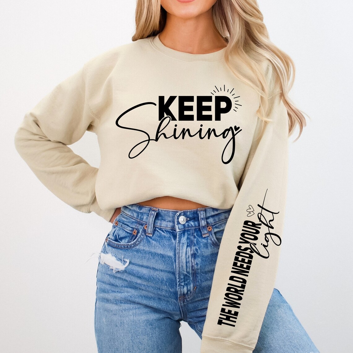 Keep Shining SVG PNG, Sleeve Design, Positive Shirt Quote Svg, Chapter ...