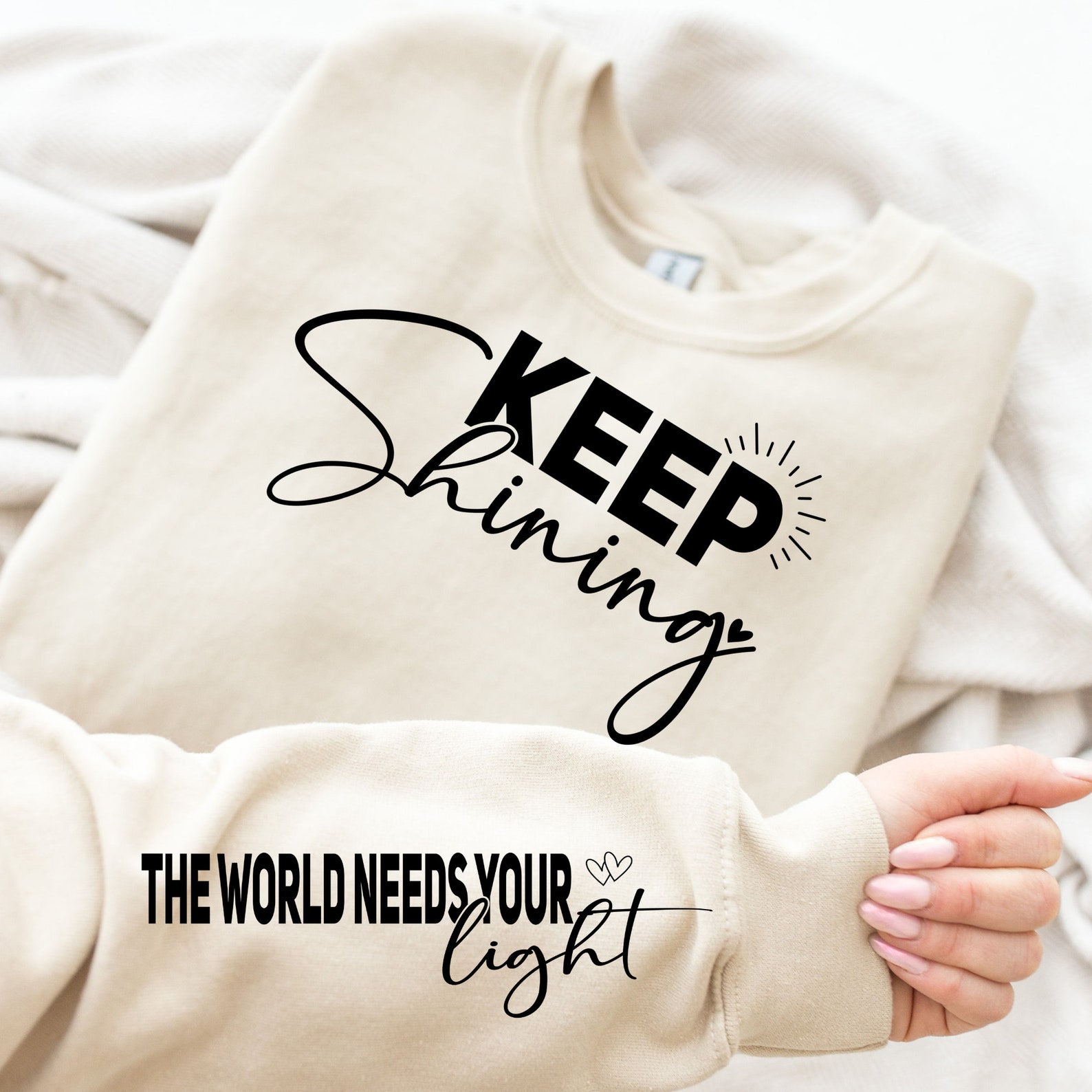 Keep Shining SVG PNG, Sleeve Design, Positive Shirt Quote Svg, Chapter ...