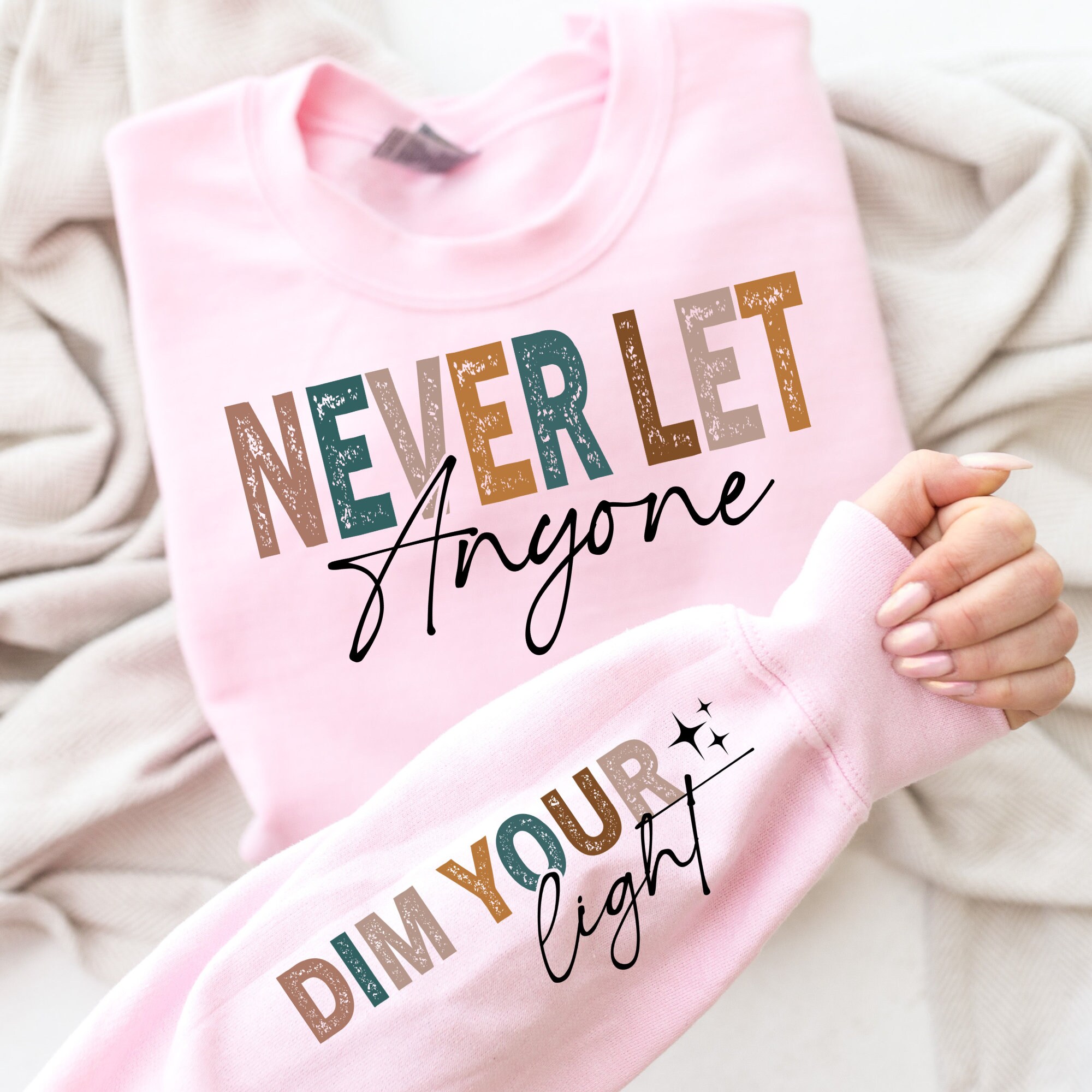 Never Let Anyone Dim Your Light SVG PNG EPS, Boho Self Care Png ...