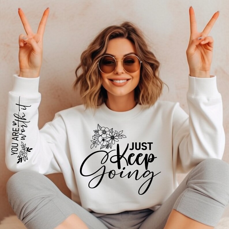 Keep Going SVG PNG, Boho Inspirational Svg, Wild Cute Flowers Svg ...