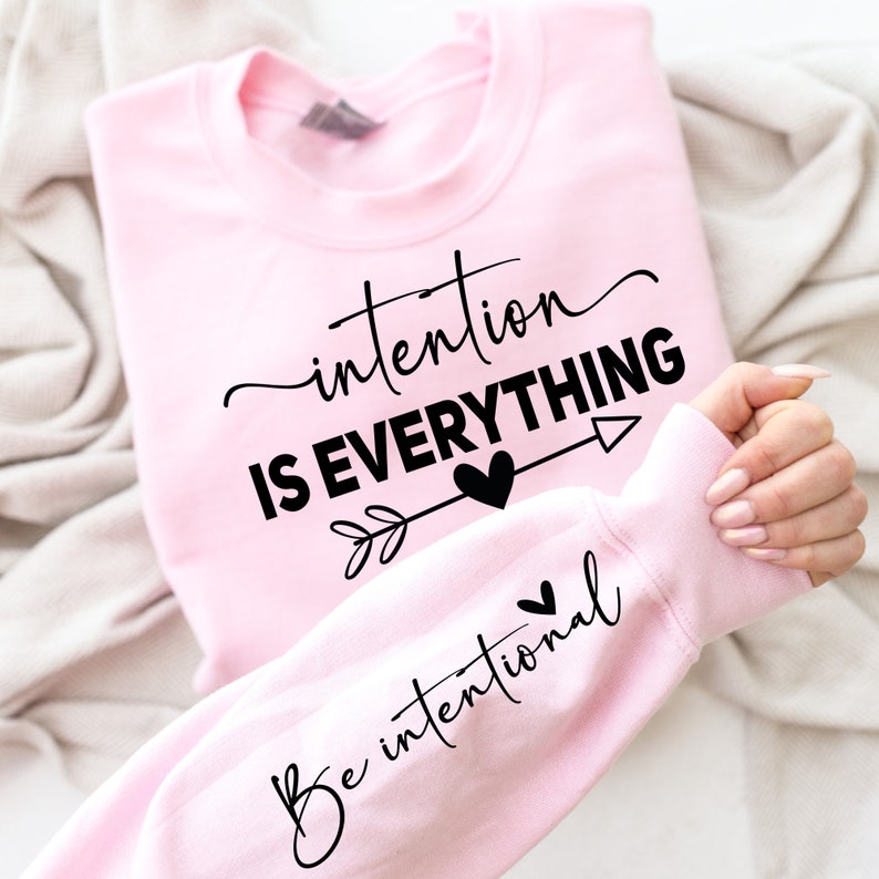 Intention is Everything SVG PNG, Boho Self Love Svg, Motivational ...