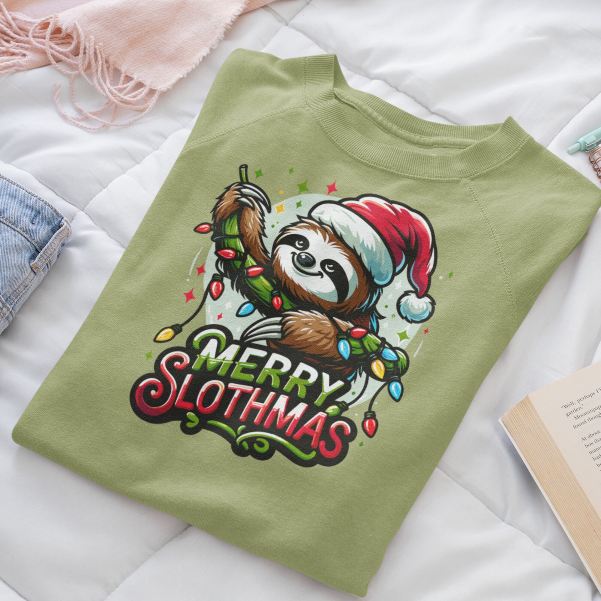 Retro Sloth Christmas PNG, Merry Slothmas Png, Sloth Lover Xmas PNG ...