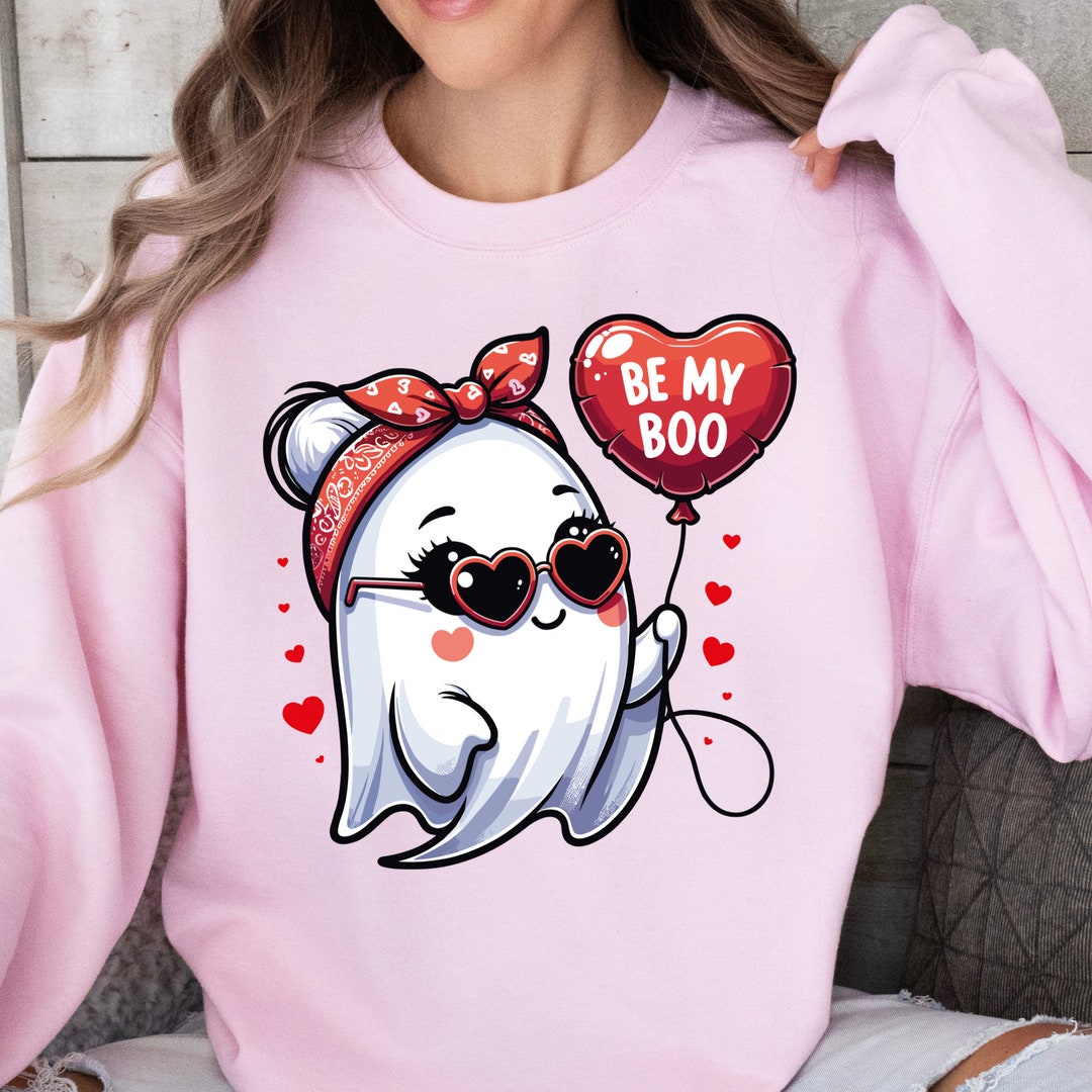 Be My Boo Png, Valentines Ghost Png, Ghost With Balloon, Pastel ...
