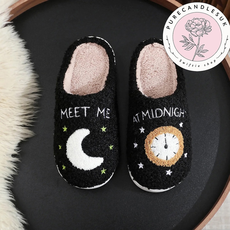 Taylor Swiftie Meet Me Slippers Midnight Slippers Taylor - Etsy UK