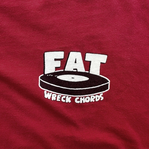 Fat Wreck Chords - RARE Vintage 1990s "logo" T-Shirt … - Gem