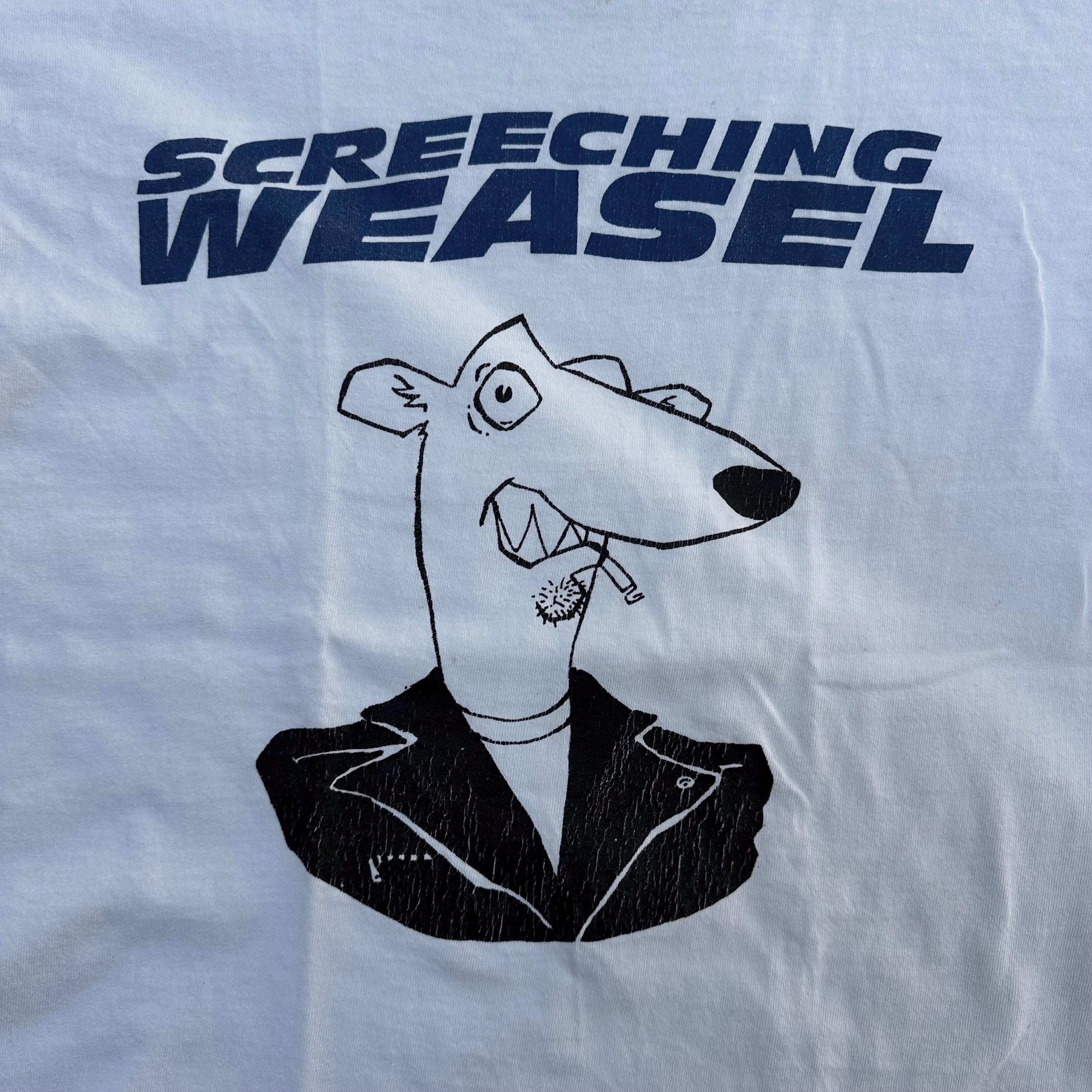 Screeching Weasel - RARE 1990s Vintage "logo" T-shirt (B1)- - Etsy