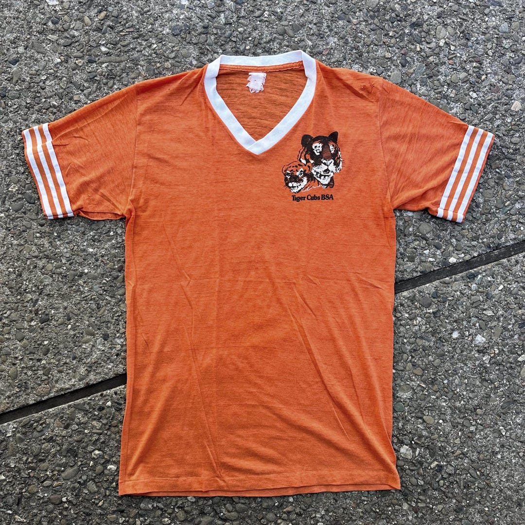 Vintage 1980s "tiger Cubs Bsa" Jersey Shirt (B1)- - Etsy