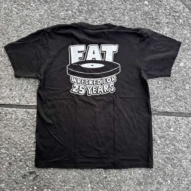 Fat Wreck Chords - Fat Wrecked for 25 Years - RARE Crew T-shirt (B4 ...