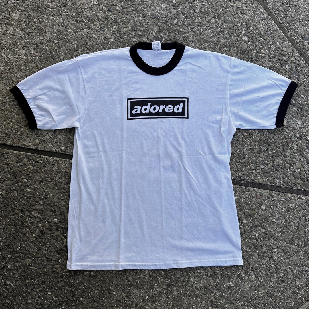 Adored Skateboards - Corey Duffel - Oasis Logo Ringer T-shirt (B4)- - Etsy