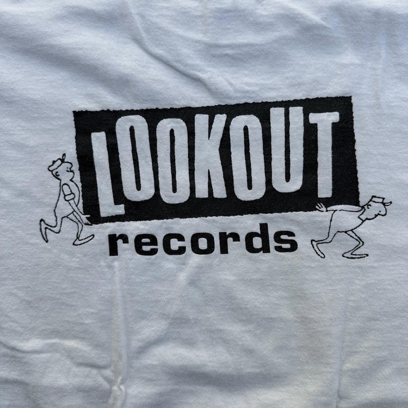 Lookout Records - EXTREMELY RARE 1990s Vintage "planet Lookout" T-shirt ...