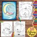 Moonlight Dreams Printable Adult Coloring Book 30 Hand-drawn ...